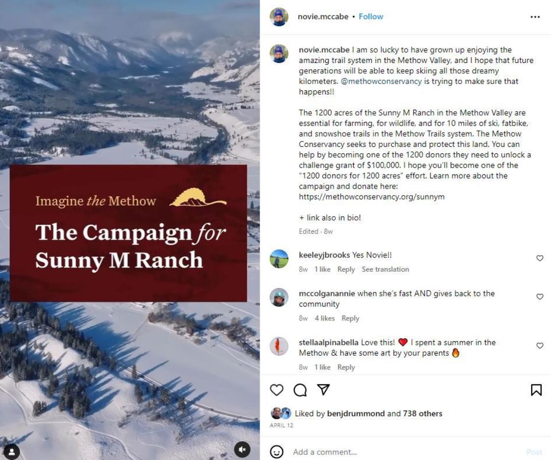 Special Gifts to the Campaign for Sunny M Ranch